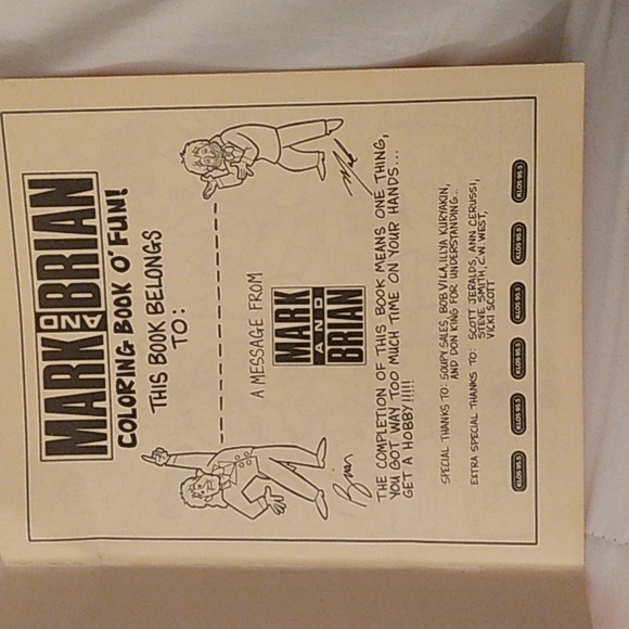 KLOS | Other | Mark Brian Coloring Book Klos Mark And Brian Collectable ...